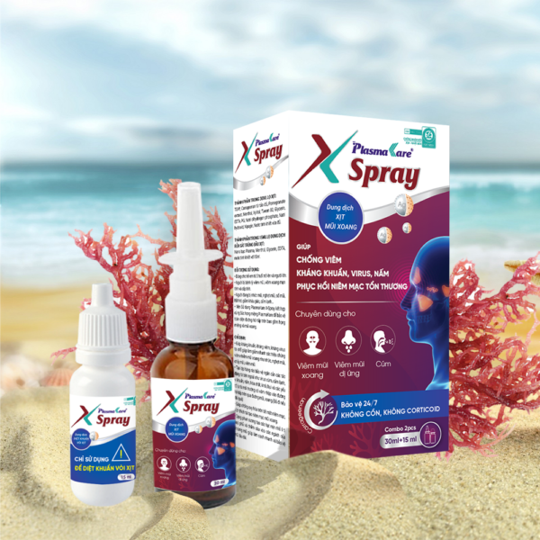 PlasmaKare X-spray chuyên trị cúm, viêm mũi dị ứng, viêm xoang cấp và ...